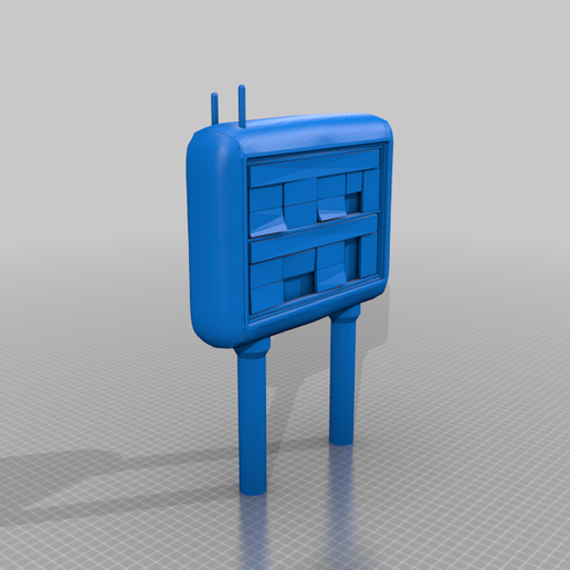 🚀 Red Rocket Gas Sign・Free STL File for ・Cults