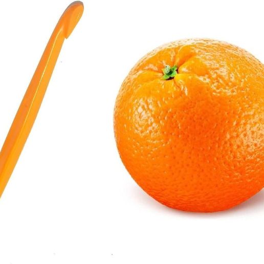 Tupperware Orange Peeler Fruit Peeling Tool Colorful Citrus Peeler Set