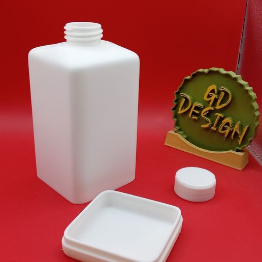 🍾 Hi-Tech Bottle Stash Box Weed, Jewelry And Coins・ STL File for 3D ...