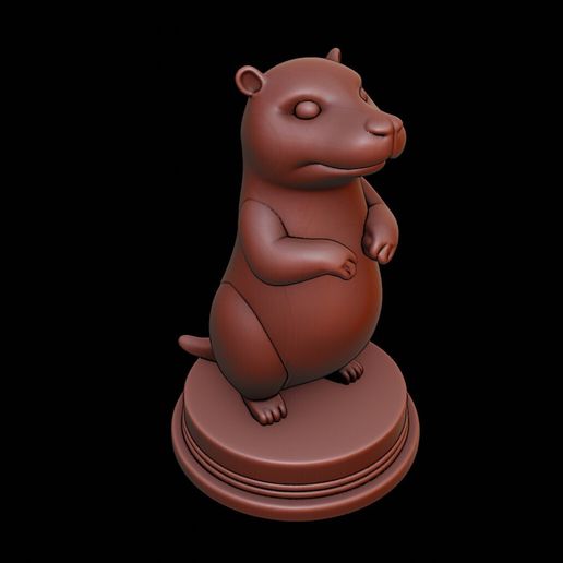 👤 Muskrat Animal Figure Printable・ 3D File for 3D printing・Cults