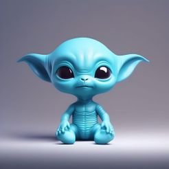 👶 Baby Alien Zilu・ OBJ File for 3D printing・Cults