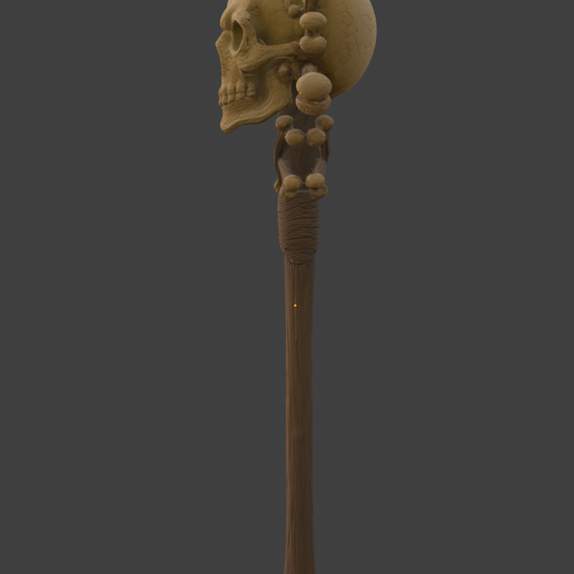 🦸 Necromancer’s Staff・ STL File for 3D printing・Cults