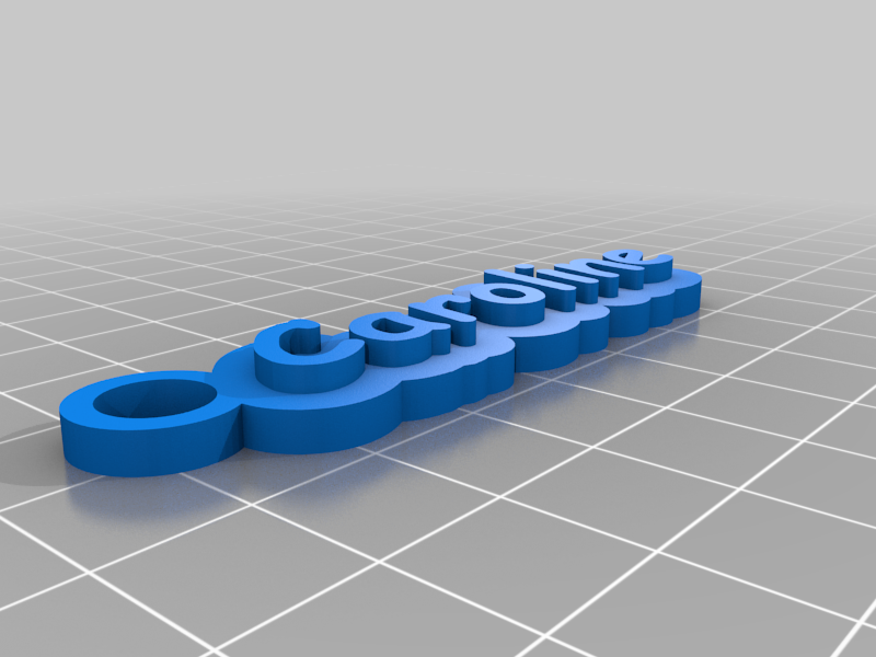3D file Key Chain Caroline・3D printer design to download・Cults