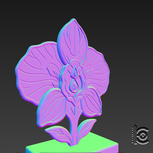 🎨 Pop Art Orchid - 3D Printable Model・ STL File for 3D printing・Cults