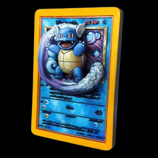 🐉 Wartortle 3D Printable Pokémon Card; Pokemon TCG・ STL File for 3D ...
