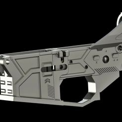 3D printable AR-15 LOWER MULTI CAL. REINFORCED STRUCTURE • made with ...