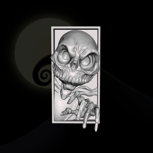 📚 Realistic Jack Skellington Book Nook・Free 3D File for 3D printing・Cults