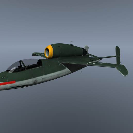 STL file He 162 A-2 1:300 🚁 ・3D print design to download・Cults
