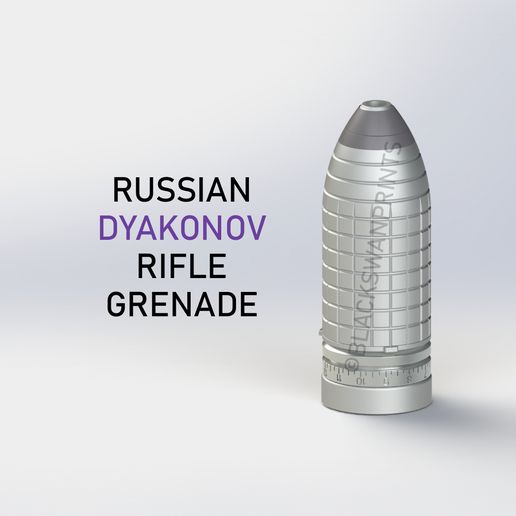 🇷🇺 WW2 Russian Dyakonov Rifle Grenade・ 3D File for 3D printing・Cults