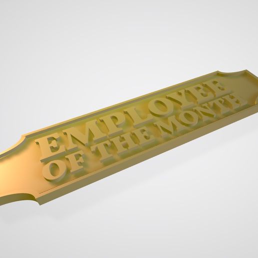 🖼️ Employee Of The Month plaque・ STL File for 3D printing・Cults