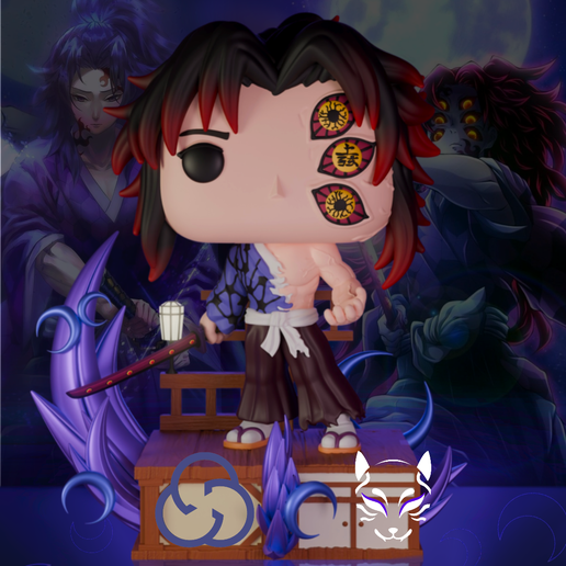 🐉 Kokushibo Funko (half human/ demon)・ STL File for 3D printing・Cults