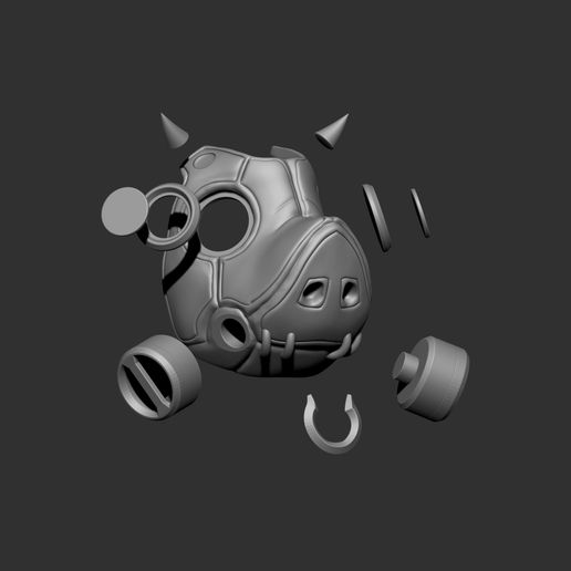 🎃 OVERWATCH2- HALLOWEEN COSPLAY MASK - ROADHOG MASK・ STL File for 3D ...