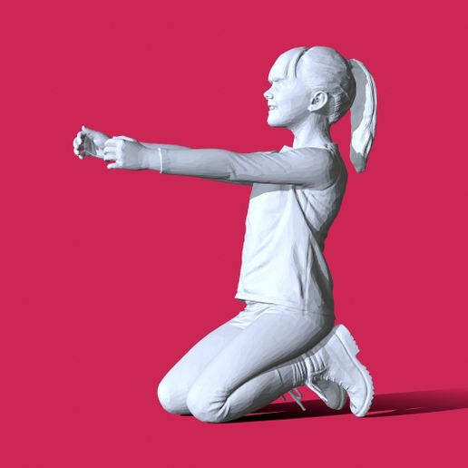 👨 Miniature Pose Character C194・Free STL File for ・Cults