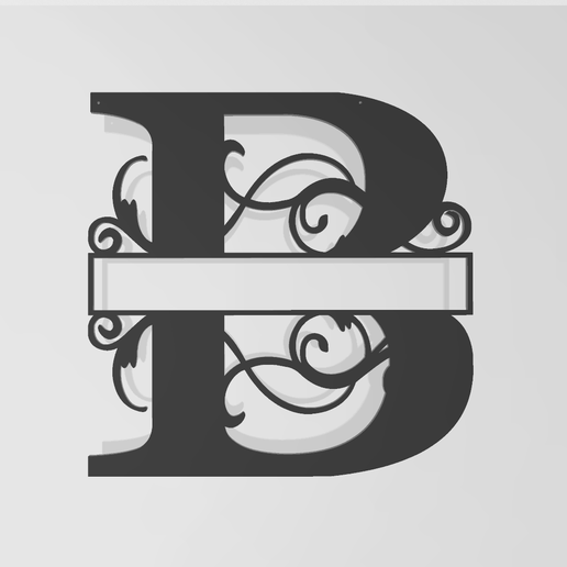 STL file Letter 🏫 ・3D printing template to download・Cults