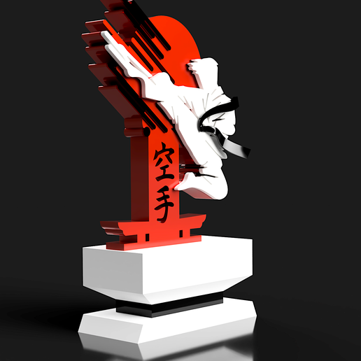 Archivo STL TROFEO KARATE / KARATE TROPHY 🥋 ・Objeto de impresión 3D ...
