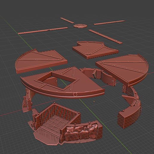 🛬 Retro Landing Pad!・ 3D File for 3D printing・Cults