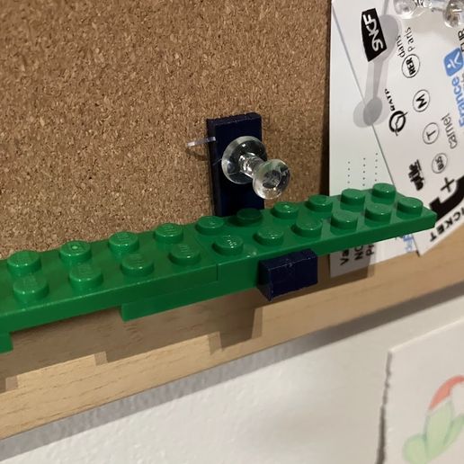 Free STL file Cork Board Tac Shelf Brackets 📍 ・3D printer design to ...