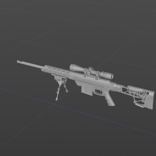 OBJ file US TRG-21 sniper rifle digital model 🔫 ・3D printable design to download・Cults