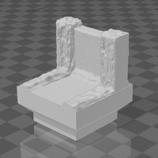 Free 3D file Basic cavern waterfall (Dungeon Blocks compatible) 🌊 ...