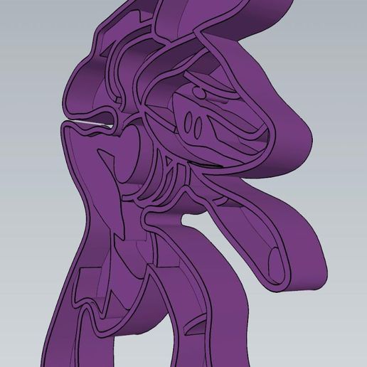 STL file AMAZING POKEMON genesect COOKIE CUTTER STAMP CAKE DECORATING 🐉 ...