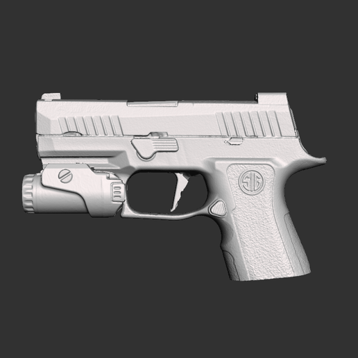 🩻 Sig Sauer P320 X Compact Foxtrot1x Real Size Scan 3D Gun Mold・ STL ...