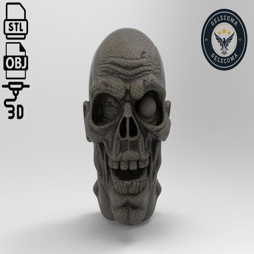 🧟 Zombie Mask 3D Print Model・ 3D File for 3D printing・Cults