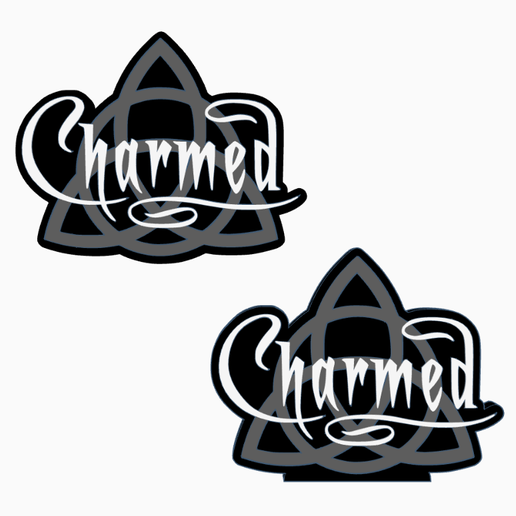 👾 2x CHARMED Logo Display by MANIACMANCAVE3D・ STL Datei für 3D-Druck・Cults