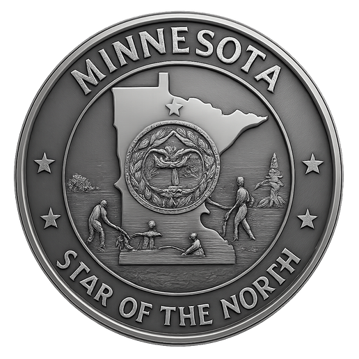 ⭐ minnesota state FLAG STAR OF THE NORTH coin token wall art・ STL File ...