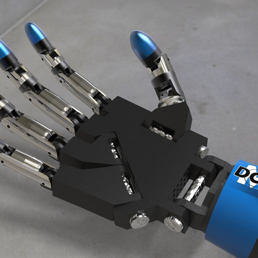Flexible Robotic Hand (Inmoov inspired)・Archivo STL para Impresión 3D・Cults