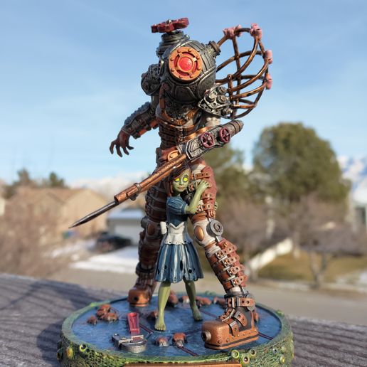 🐉 BIOSHOCK 2 BIG SISTER PRODUCT CODE:B2BS・3D Print with the Elegoo ...