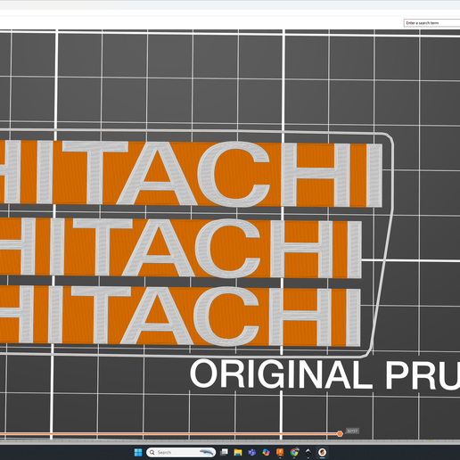 🚜 HITACHI Logos for AN3DRC 1/8 scale Mini Excavator・Free STL File for ...