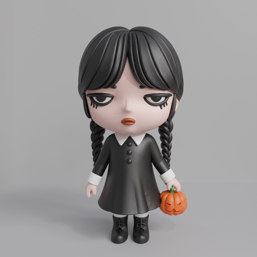 🧛 Wednesday Chibi 3D Model STL・ STL File for 3D printing・Cults