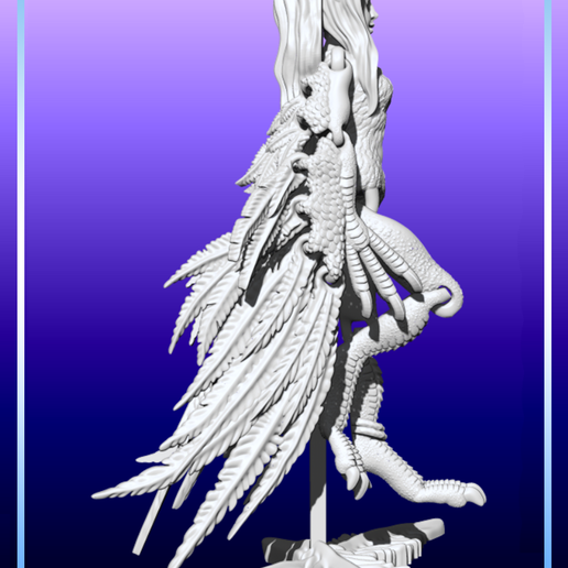 🎨 Mystic Harpy・ 3D File for 3D printing・Cults