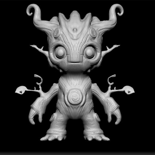 STL file Baby groot - Marvel charcter - Guardians of the Galaxy - Flora ...