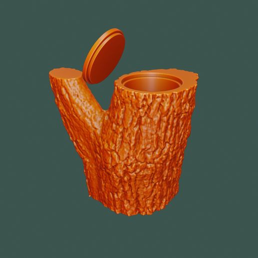 🌳 Tree trunk container・ STL File for 3D printing・Cults