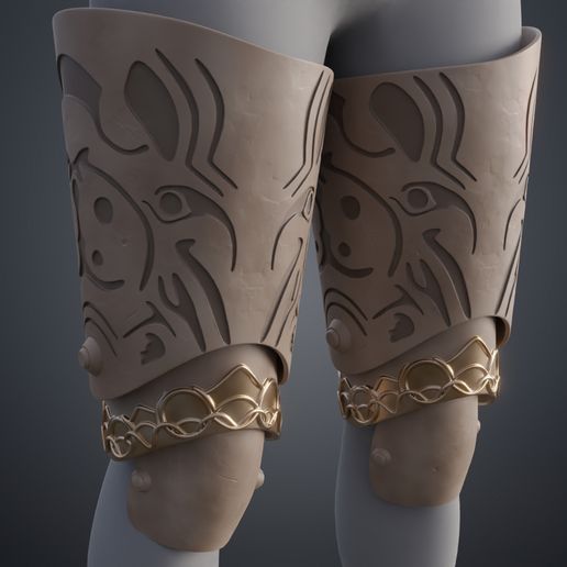 💍 Elden Ring – Malenia’s Thigh Armor・ 3D File for 3D printing・Cults