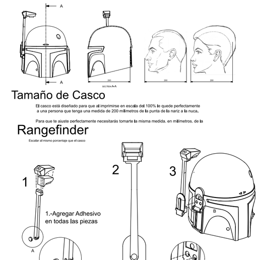 boba fett helmet coloring page