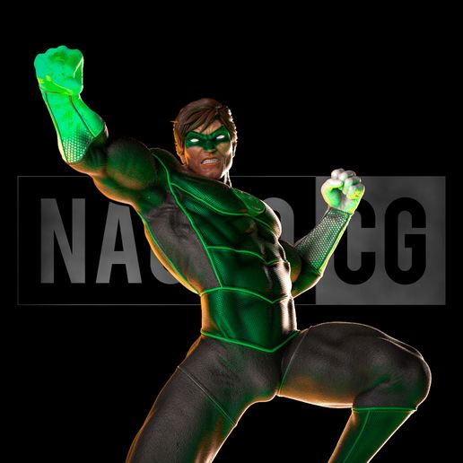 green lantern hal jordan render