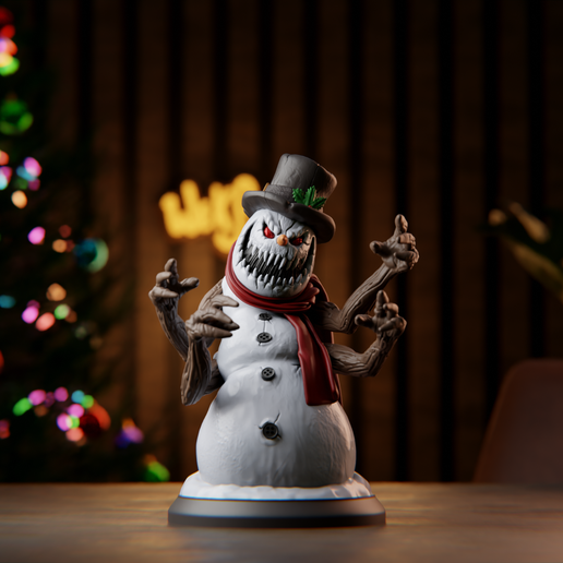 STL file Creepy Snowman ☃️ ・3D print object to download・Cults