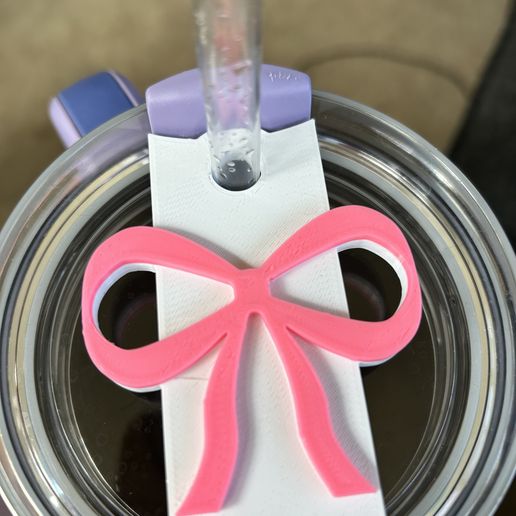 🎀 Ribbon Stanley Topper 40oz・ STL File for 3D printing・Cults