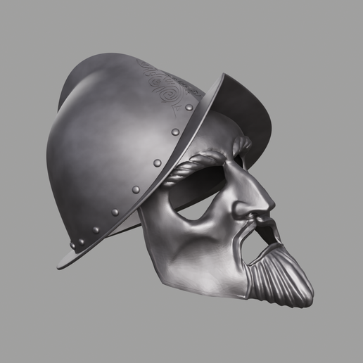 🪖 Telmarine Helmet with Mask - Narnia・ STL File for 3D printing・Cults