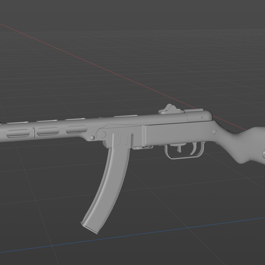 🗺️ Soviet PPSH-41 submachine gun-1 3D model material・ OBJ File for 3D ...