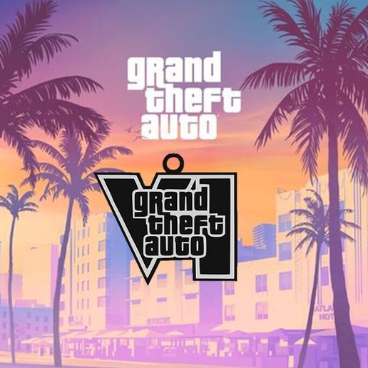 🗝️ keychain gta 6・ STL File for 3D printing・Cults