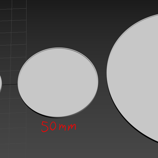 🎲 Simple Miniature Base Set・ 3D File for ・Cults