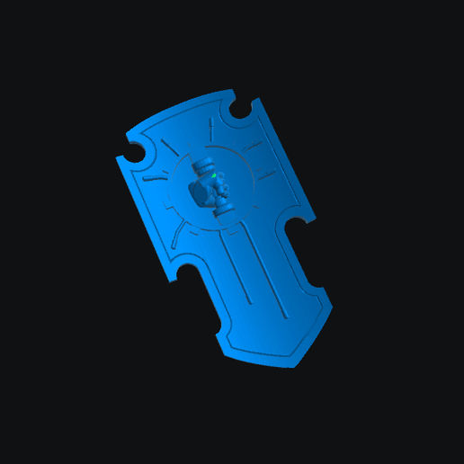 💂 Guard of Blade Blank Shield with Hand・Free STL File for 3D printing・Cults