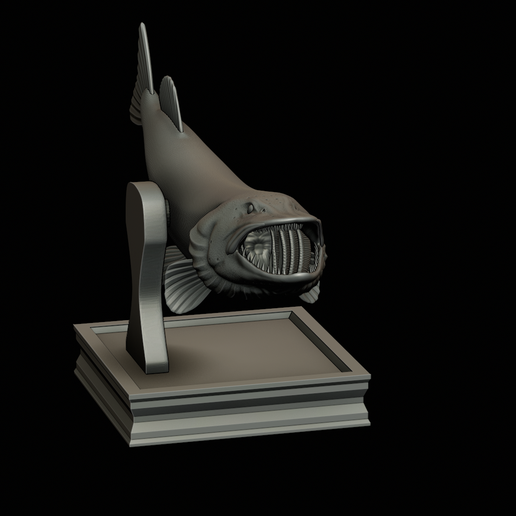 STL file fish pike muskellunge muskie / Esox masquinongy in motion 2 ...