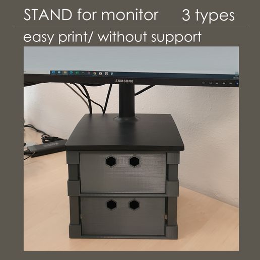 🖥️ Monitor stand・ 3D File for 3D printing・Cults