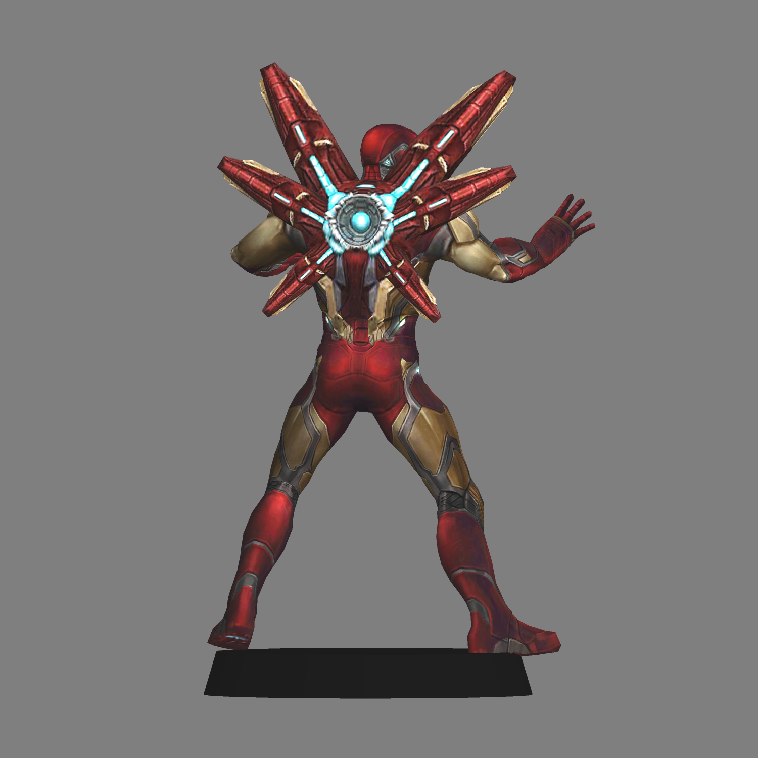 Fichier STL Ironman Mk 85 - Avengers Endgame low poly 3d print・Objet pour impression 3D à ...