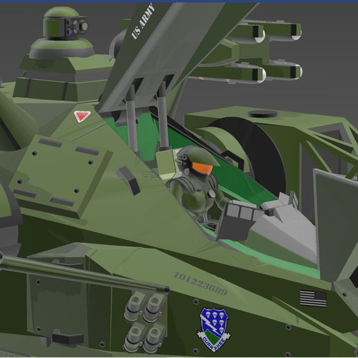 🪖 M-2A Tomahawk Armored Mobile Attack Platform (AMAP)・ 3D File for 3D printing・Cults