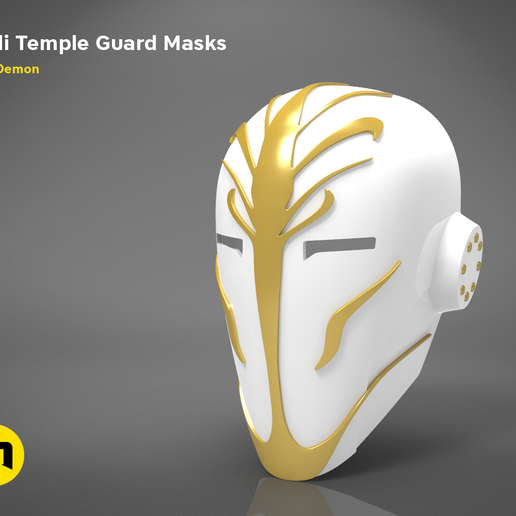 🕍 4 Jedi Temple Guard Masks・ OBJ File for ・Cults